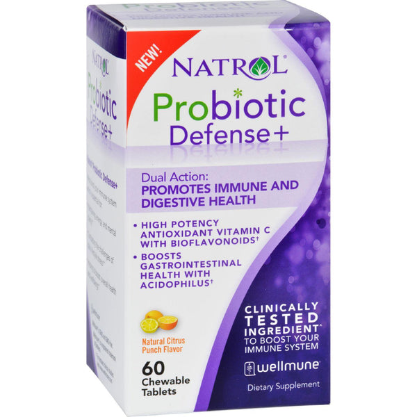 Natrol Probiotic Defense Plus - Chewable - 60 Chewable Tablets – Eagle ...